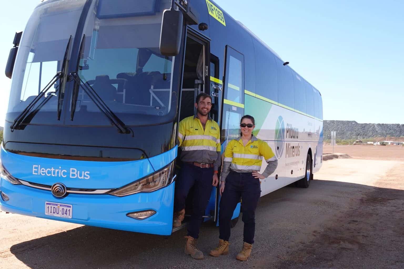 Lithium powered bus steers energy transformation at Pilbara Minerals