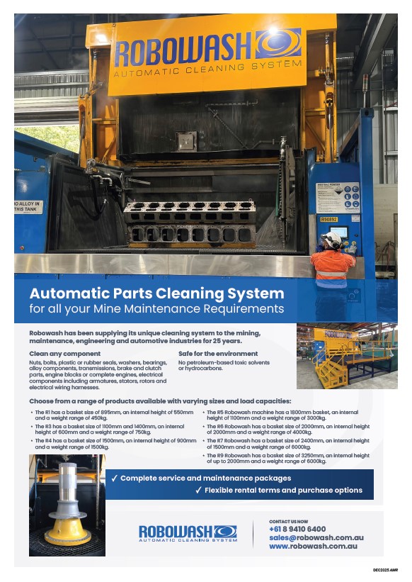 Automatic parts cleaning system for all your mine maintenance ...